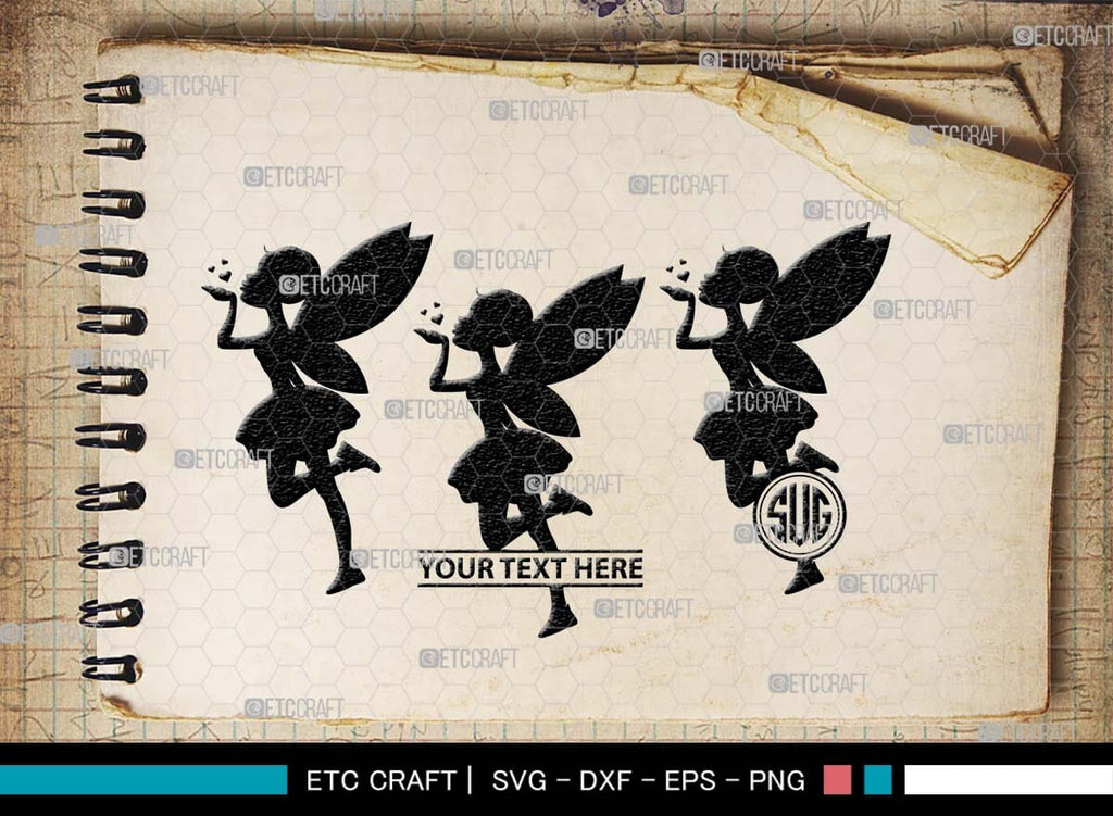 Fairy Monogram, Fairy Silhouette, Fairy SVG, Angle Svg, Tinkerbell Svg ...