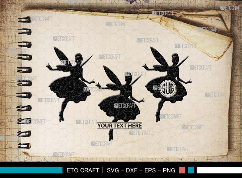 Fairy Monogram, Fairy Silhouette, Fairy SVG, Angle Svg, Tinkerbell Svg ...