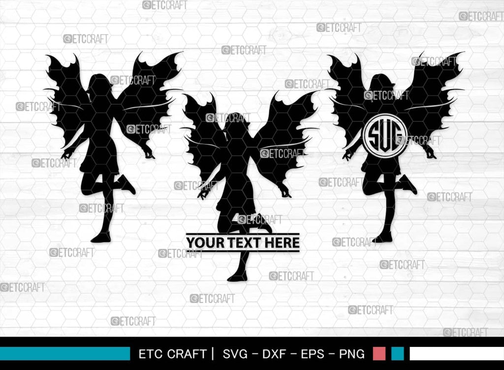 Fairy Monogram, Fairy Silhouette, Fairy SVG, Angle Svg, Tinkerbell Svg ...