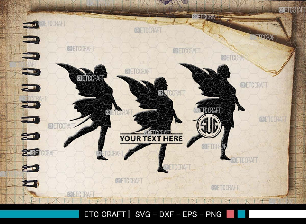 Fairy Monogram, Fairy Silhouette, Fairy SVG, Angle Svg, Tinkerbell Svg ...