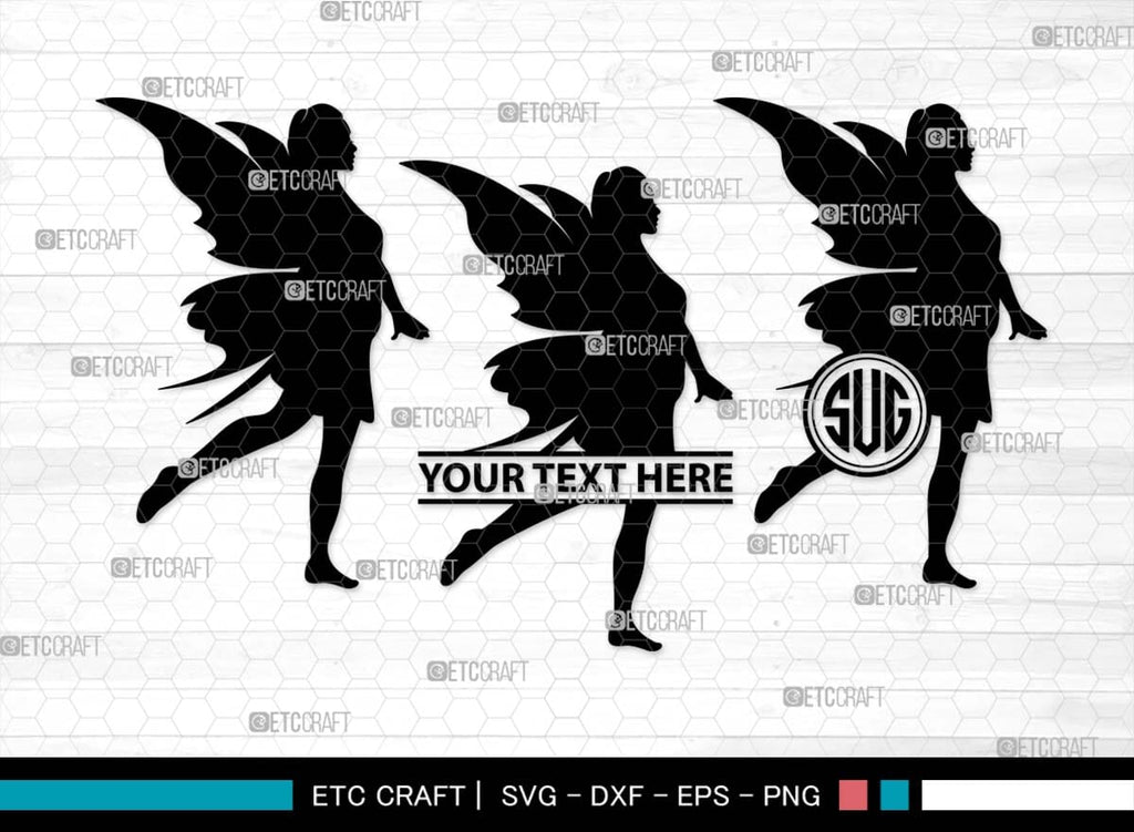 Fairy Monogram, Fairy Silhouette, Fairy SVG, Angle Svg, Tinkerbell Svg ...