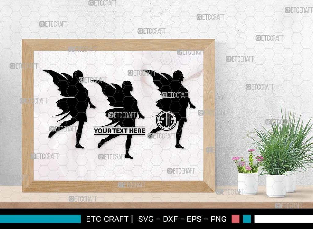Fairy Monogram, Fairy Silhouette, Fairy SVG, Angle Svg, Tinkerbell Svg ...