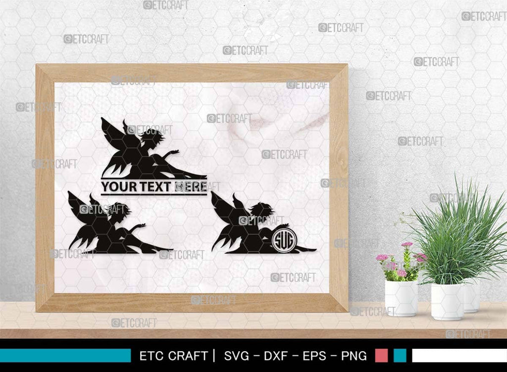 Fairy Monogram, Fairy Silhouette, Fairy SVG, Angle Svg, Tinkerbell Svg ...