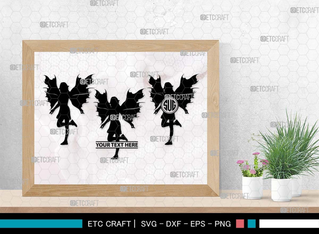 Fairy Monogram, Fairy Silhouette, Fairy SVG, Angle Svg, Tinkerbell Svg ...