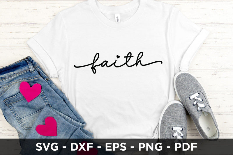 Faith, Faith SVG Cut File - So Fontsy