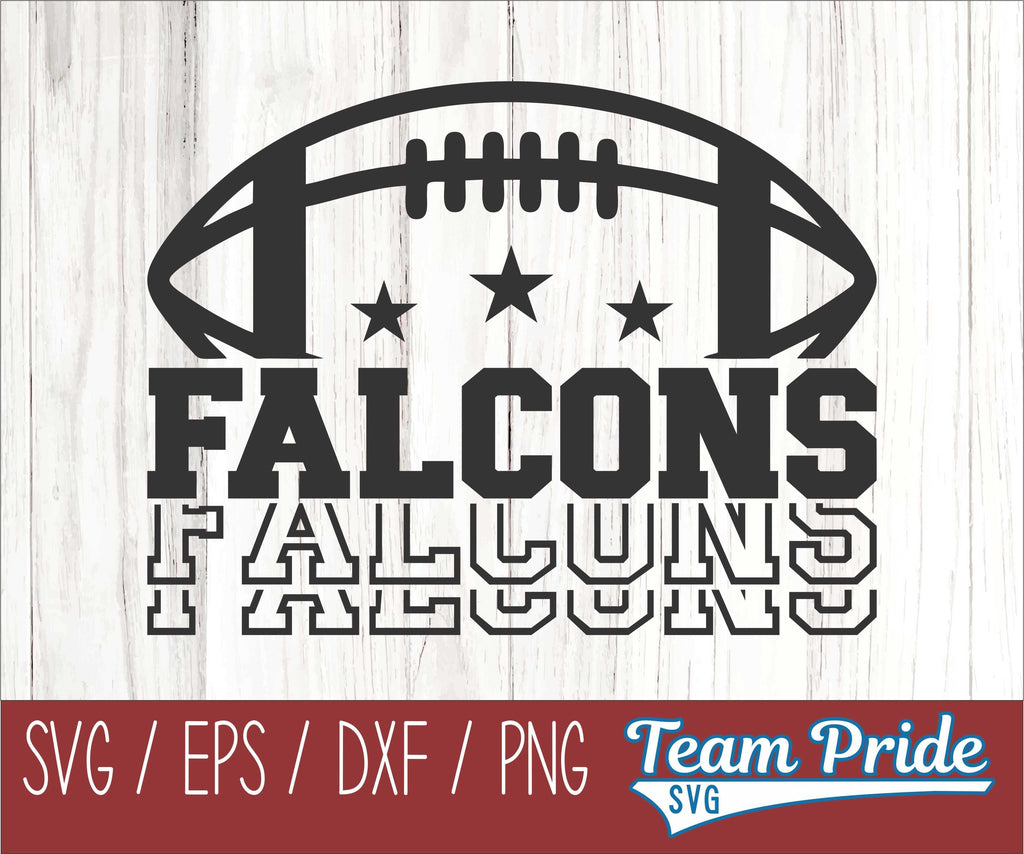 Falcons Football SVG Digital Download Printable - SVG, EPS, DXF, PNG ...