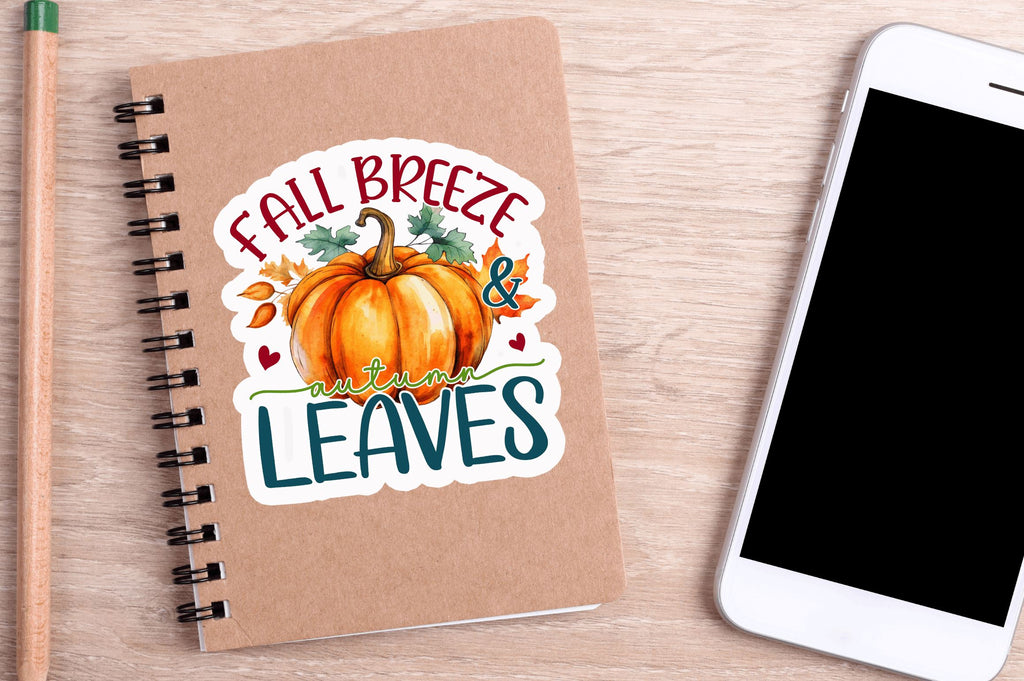 Fall breeze & autumn Sticker Design - So Fontsy