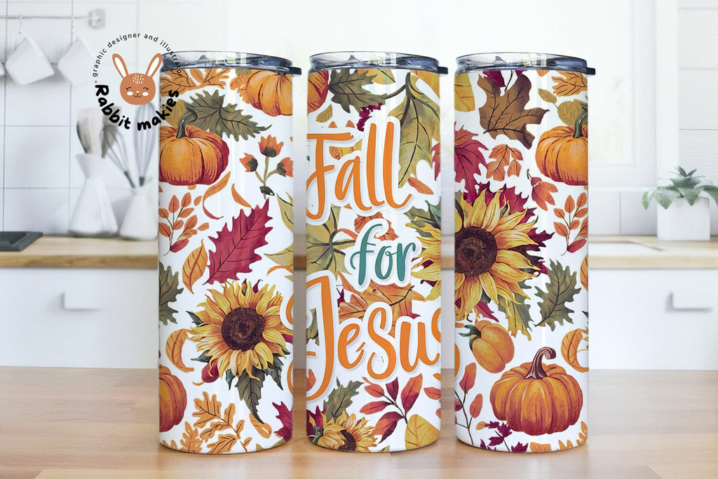 Fall Faith 20oz Skinny Tumbler Wrap, Faith Sublimation Design Digital ...