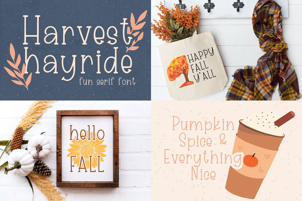 Fall Fun Font Bundle, Halloween Fonts, Back-to-School Fonts - So Fontsy