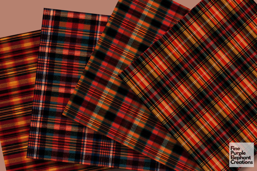 Fall Plaid Fabric Texture Gingham - So Fontsy