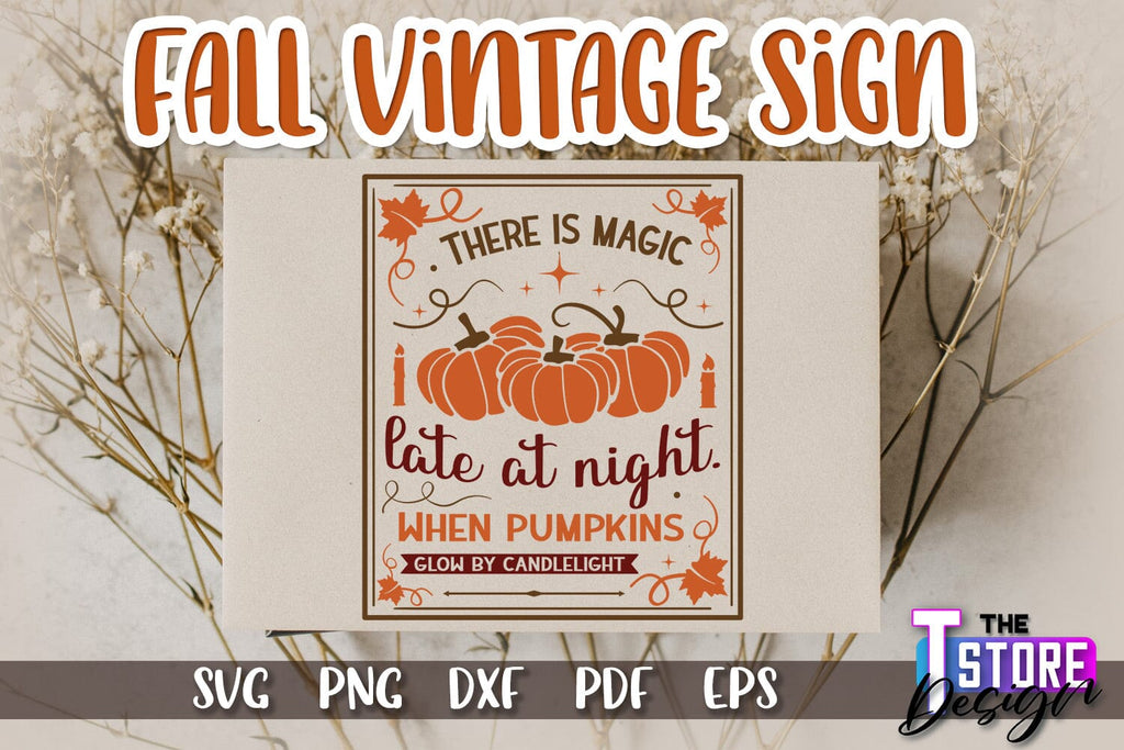 Fall Vintage Sign | Autumn Season | Happy Fall | Autumn Vibes | SVG ...