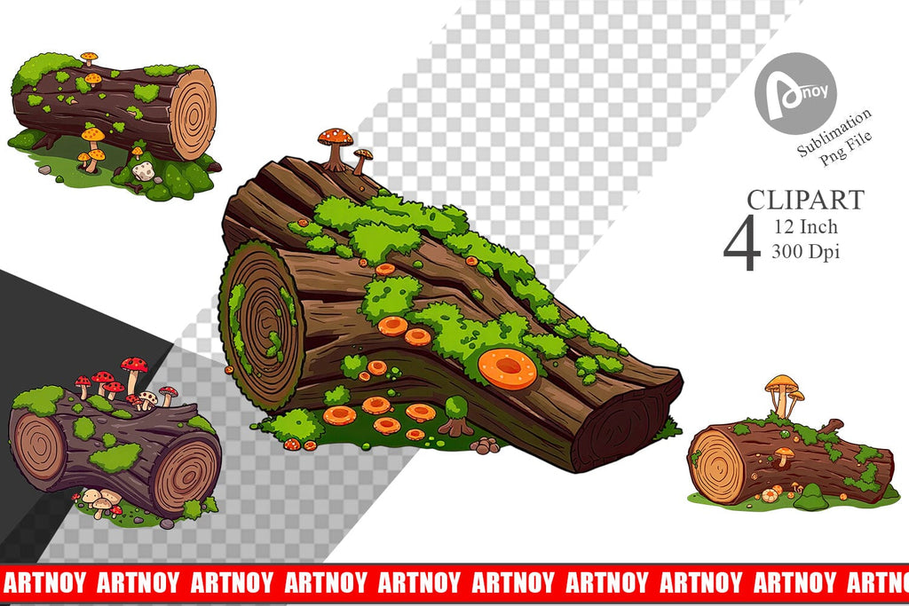 Fallen Log Clipart - So Fontsy