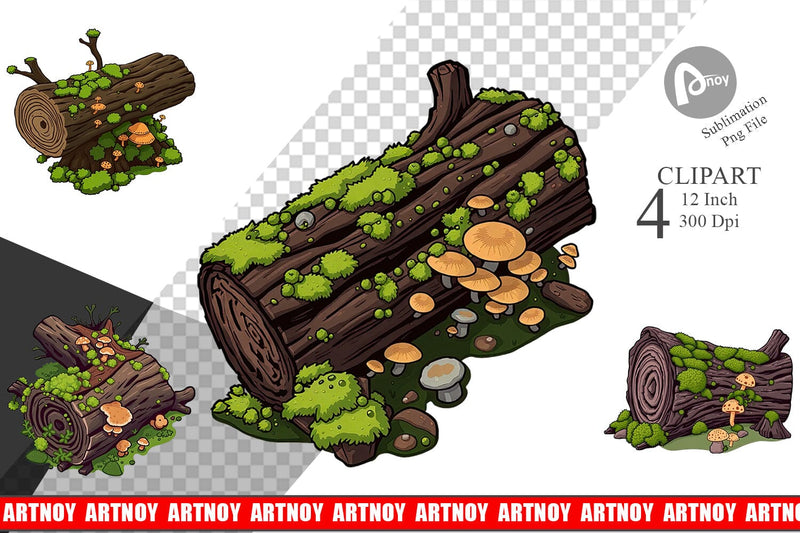 Fallen Log Clipart - So Fontsy