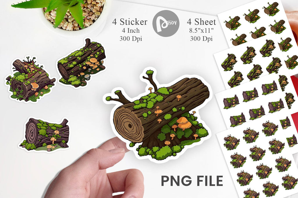 Fallen Log Sticker - So Fontsy