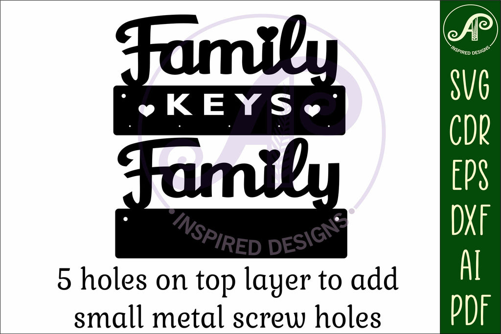 Family keys Key holder designs - So Fontsy