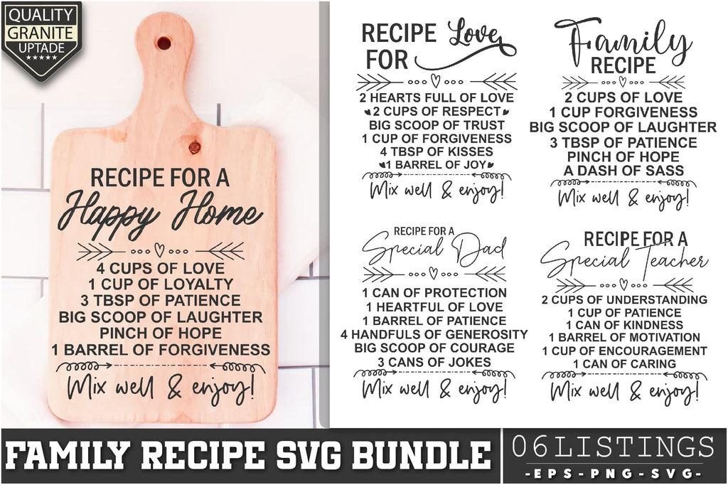 Family Recipe Svg Bundle, Marriage Charcuterie Board Svg, Funny kitchen ...