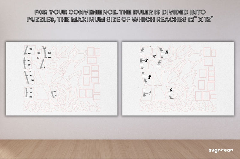 Family Tree Height Chart Laser Cut - So Fontsy