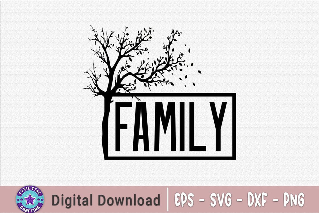 Family Wall Decor SVG - So Fontsy