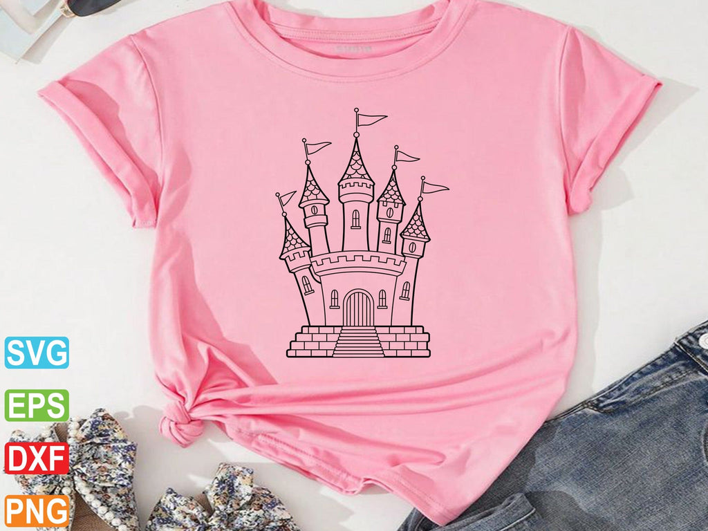 Fantasy Castle Svg, Fantasy Castle Clipart - So Fontsy