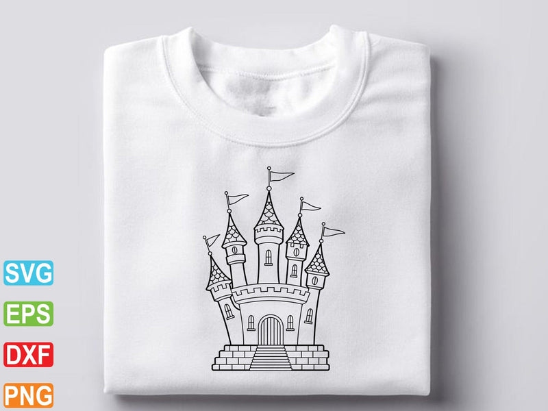 Fantasy Castle Svg, Fantasy Castle Clipart - So Fontsy
