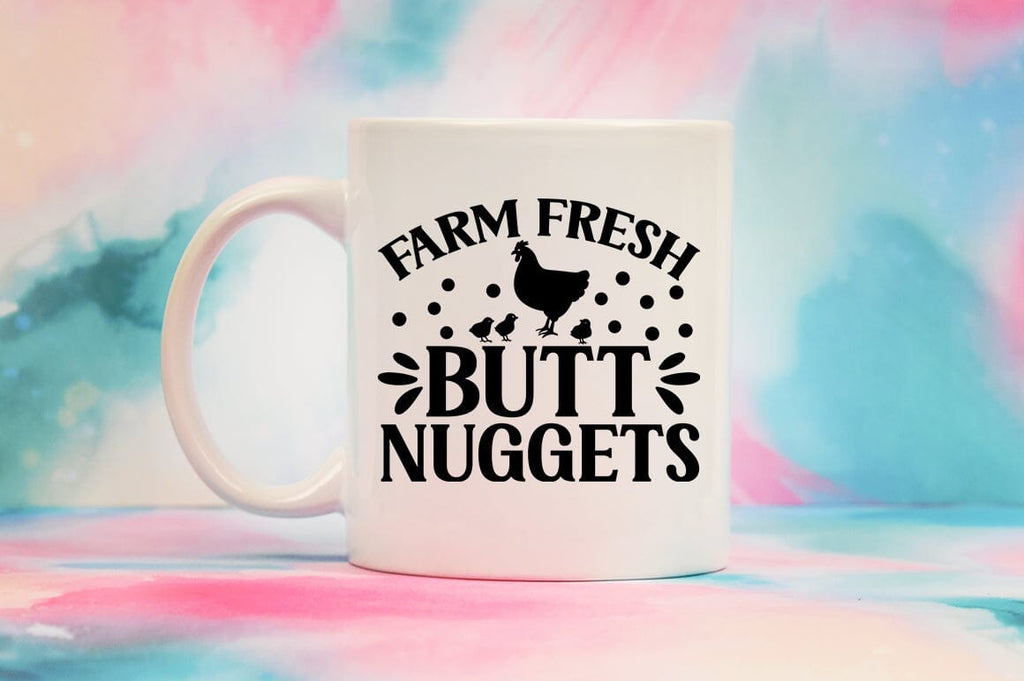 Farm fresh butt nuggets SVG Design - So Fontsy