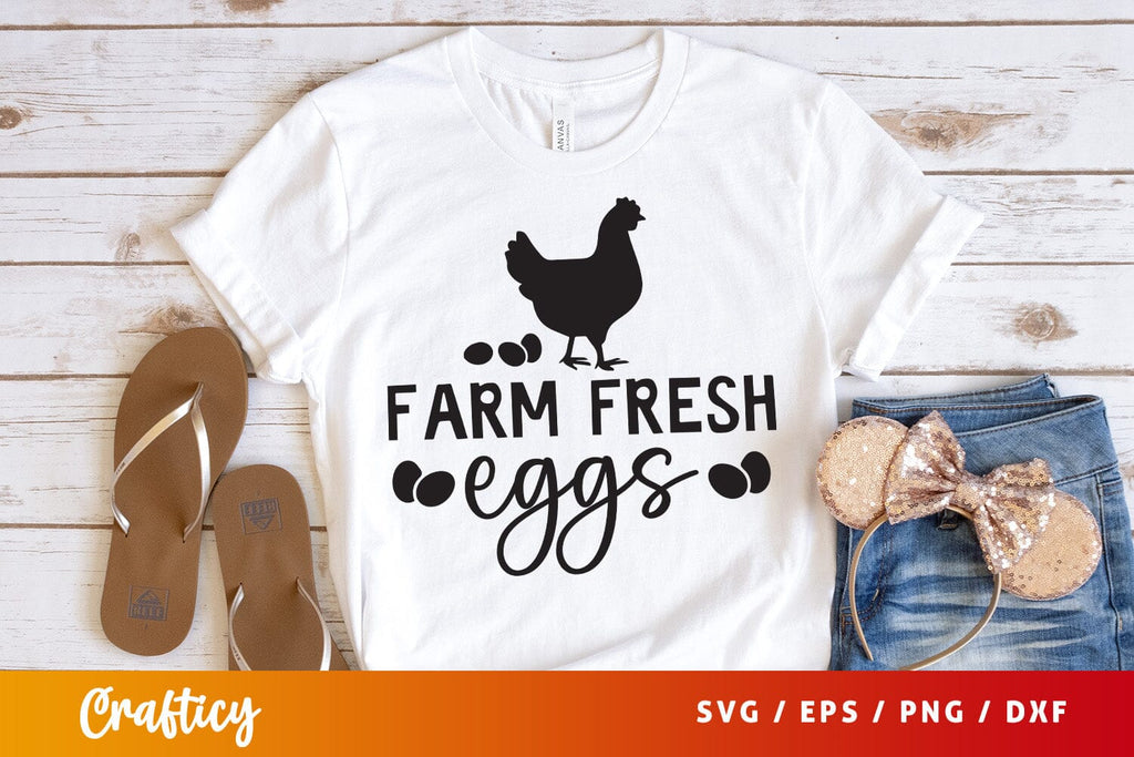 Farm fresh eggs Design - So Fontsy