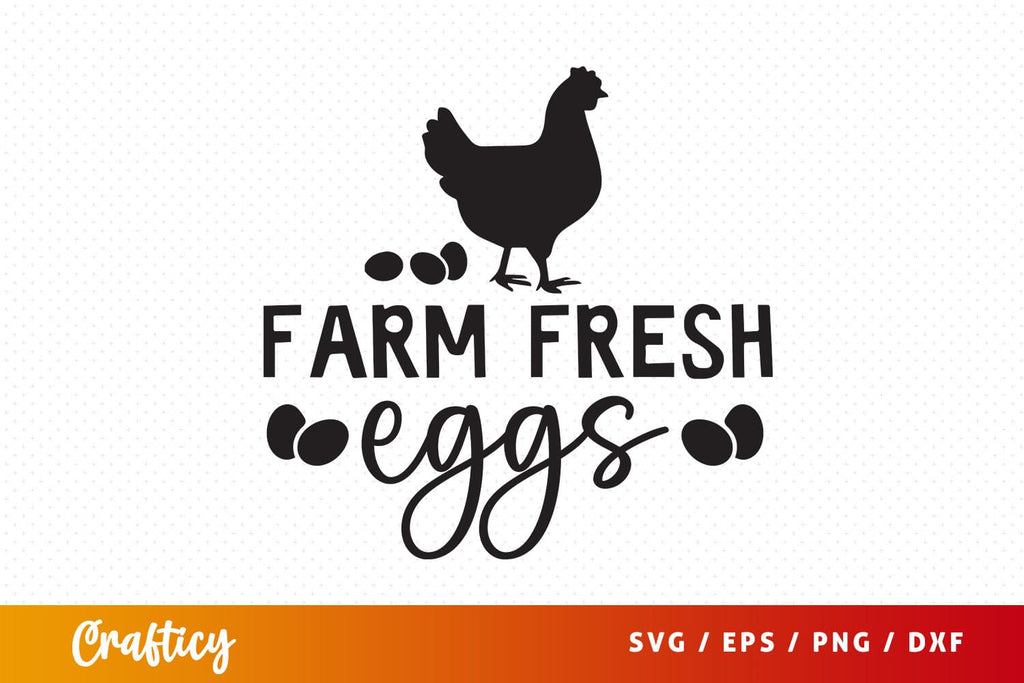 Farm fresh eggs Design - So Fontsy