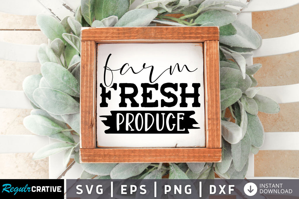 Farm fresh produce SVG design - So Fontsy