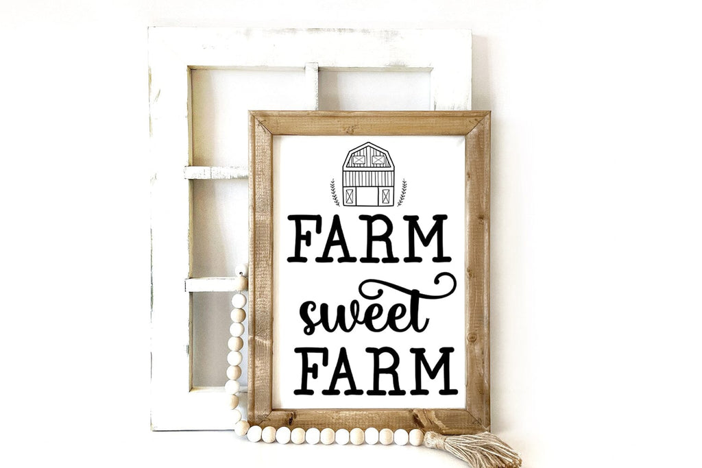 Farm Sweet Farm SVG I Country Signs Home Decor SVG - So Fontsy