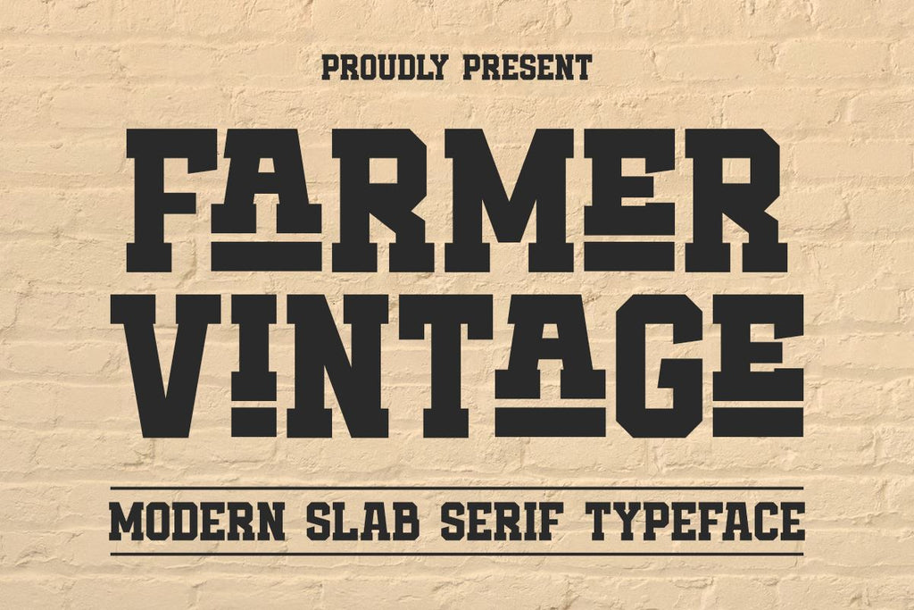 Farmer Vintage - Slab Serif Font - So Fontsy