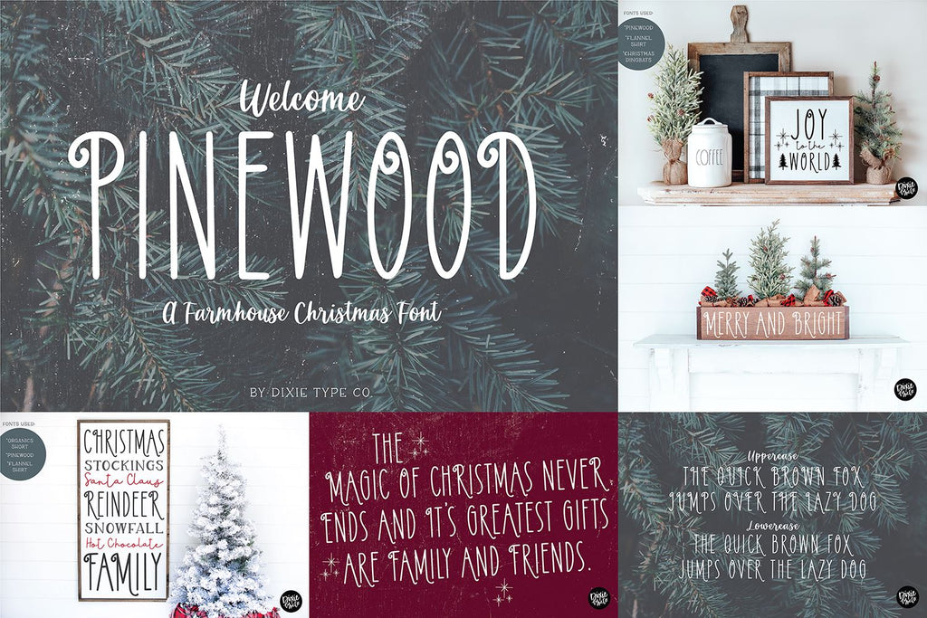 Farmhouse Christmas Font Bundle - So Fontsy