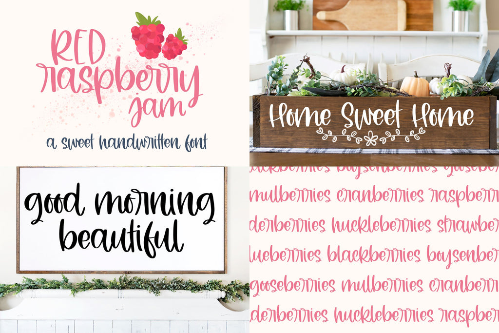 Farmhouse Handwritten Font Bundle for Cricut, Cute Cursive Handwriting ...