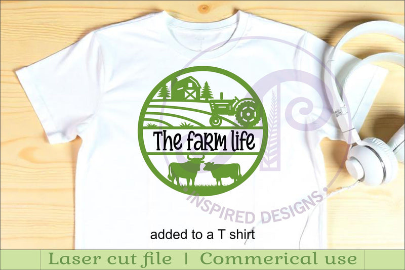Farming name sign design for laser cutting - So Fontsy