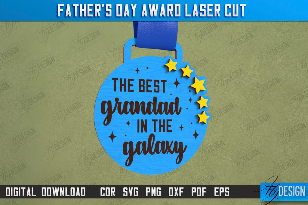 Father's Day Award | Wooden Trophy | Personalized Award for Dad | CNC ...
