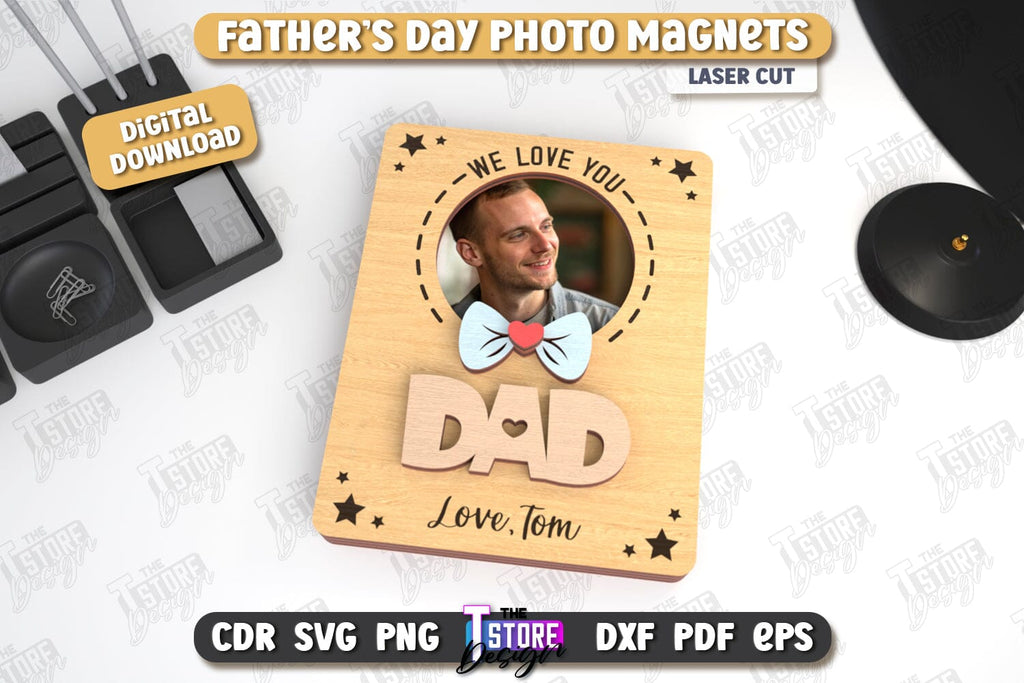 Father’s Day Photo Magnet | Personalized Photo Magnets | Gift Idea ...