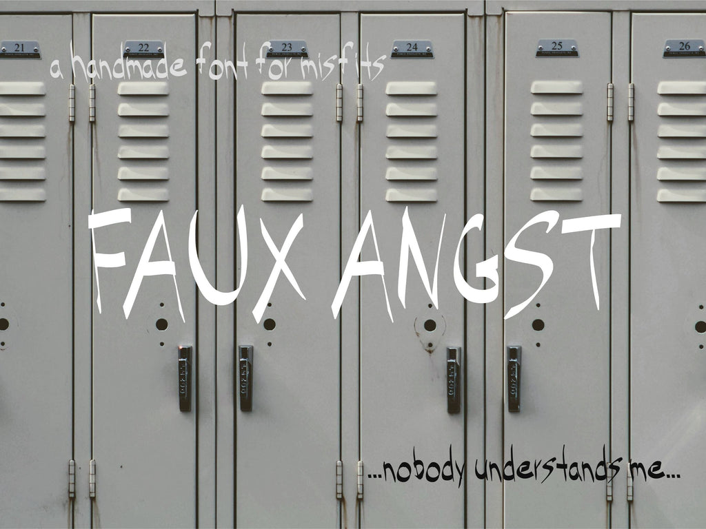 Faux Angst Font - So Fontsy