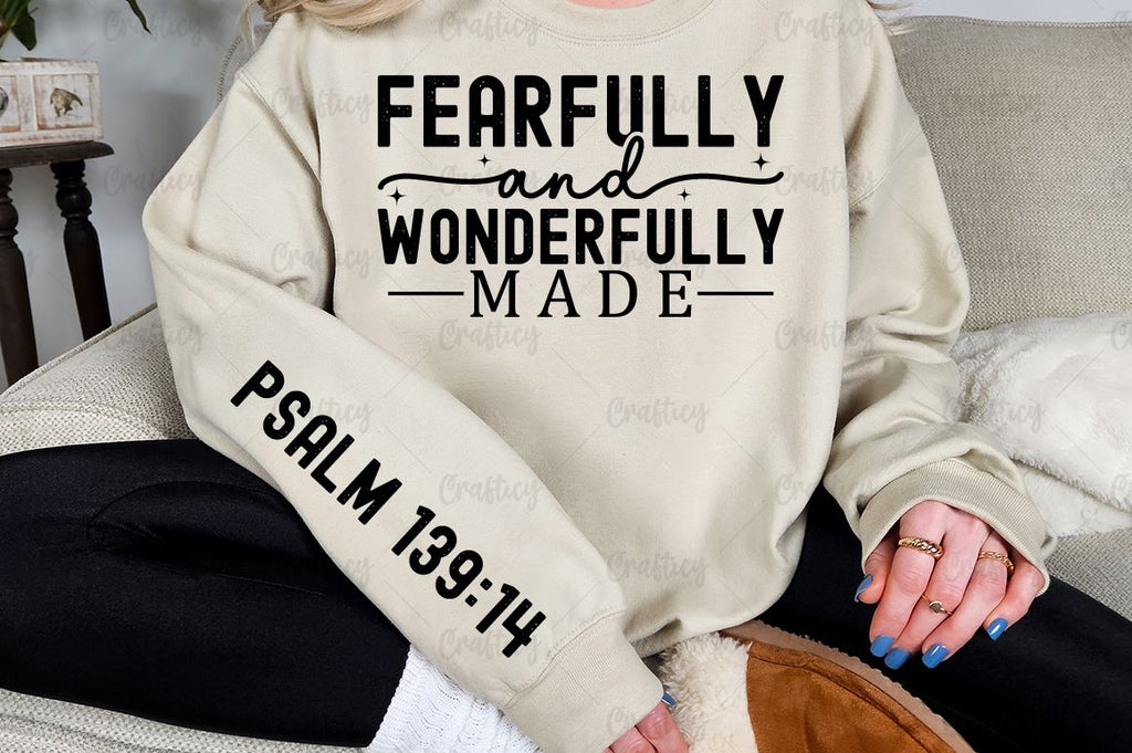 Fearfully and wonderfully made Sleeve SVG Design - So Fontsy