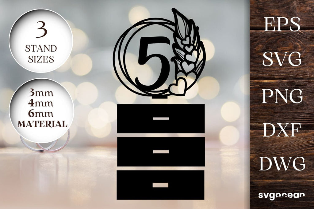 Feather Wedding Table Numbers SVG - So Fontsy