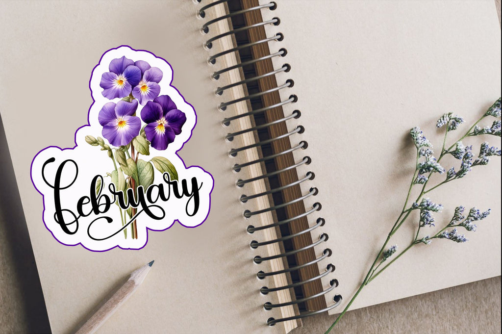 February Sticker Design - So Fontsy