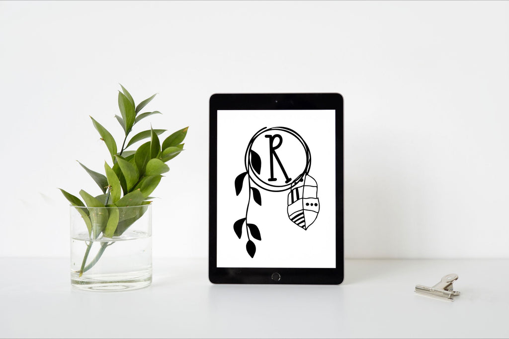 Fern Boho Monogram - So Fontsy