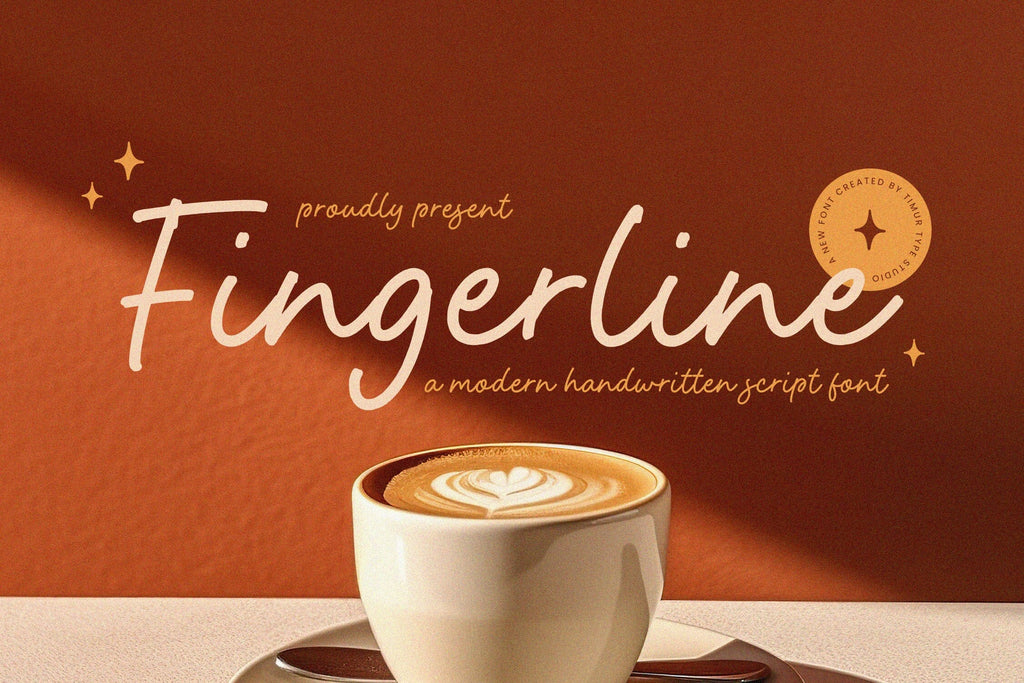 Fingerline - Modern Handwritten Script Font - So Fontsy