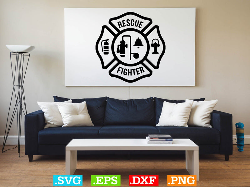 Fire Department Svg Bundle, Firefighter SVG, Fire Rescue SVG - So Fontsy