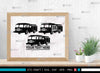 Fire Truck Monogram, Fire Truck Silhouette, Fire Truck SVG, Truck Svg ...