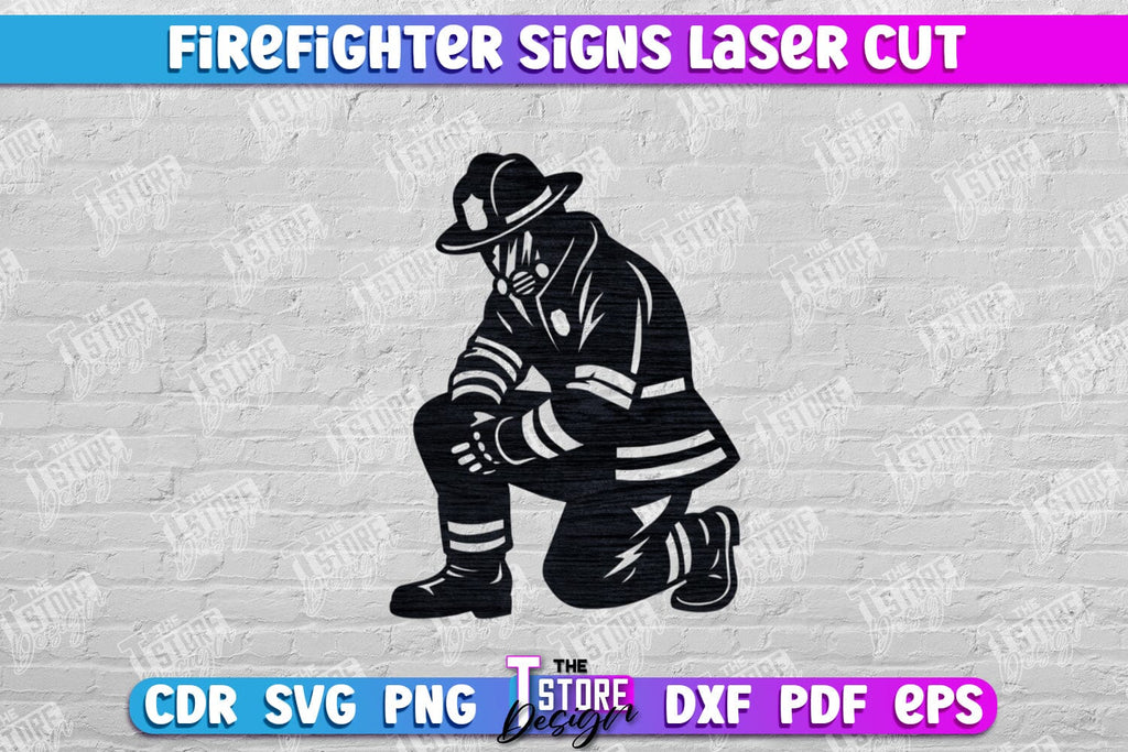 Firefighter Sign Laser Cut Bundle | Fire Station | Maltese Cross ...