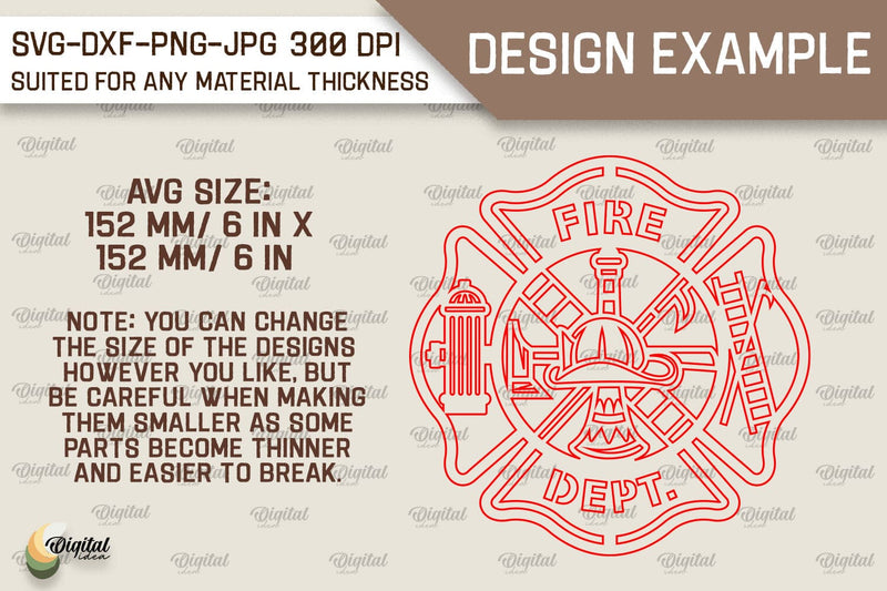 Firefighter Signs Laser Cut Bundle. Firefighter Wooden Wall Decor - So ...