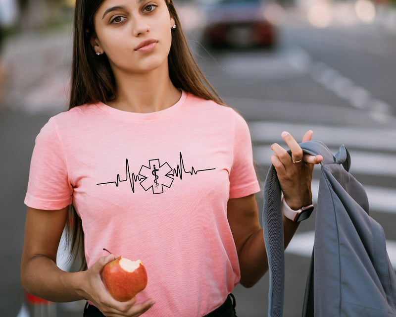 First Responder Heartbeat EKG Pulse Medical EMT Paramedic Svg, Emt Star ...