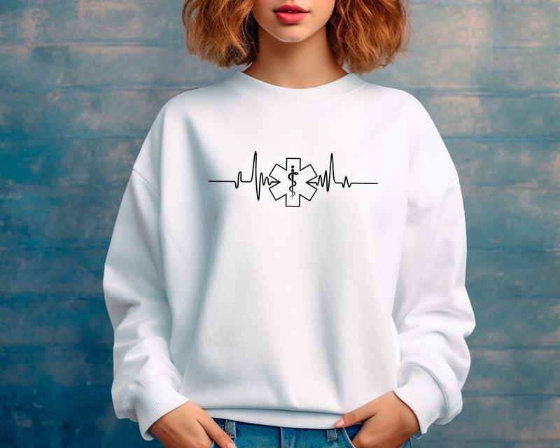 First Responder Heartbeat EKG Pulse Medical EMT Paramedic Svg, Emt Star ...