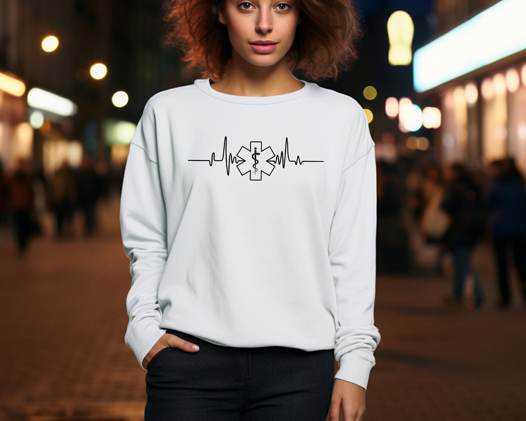 First Responder Heartbeat EKG Pulse Medical EMT Paramedic Svg, Emt Star ...