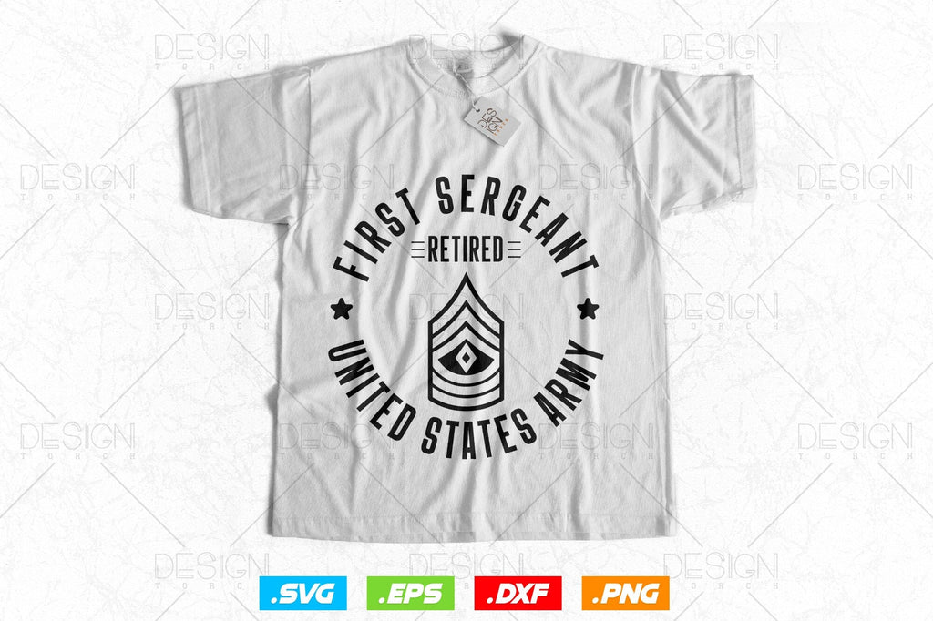 First Sergeant Retirement Svg Png, Army Svg, Fathers Day Svg, Military ...