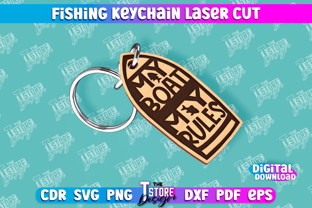 Fishing Keychain Laser Cut | Keychain Inscriptions | Gift for Fisherman ...